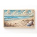 Beach Digital Art for Frame TV, Coastal Landscape With Shells, 4K Ocean ...