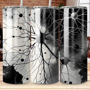 Neuro Art 20oz Tumbler Wrap, Science Enthusiast Gift, Unique Neuron ...