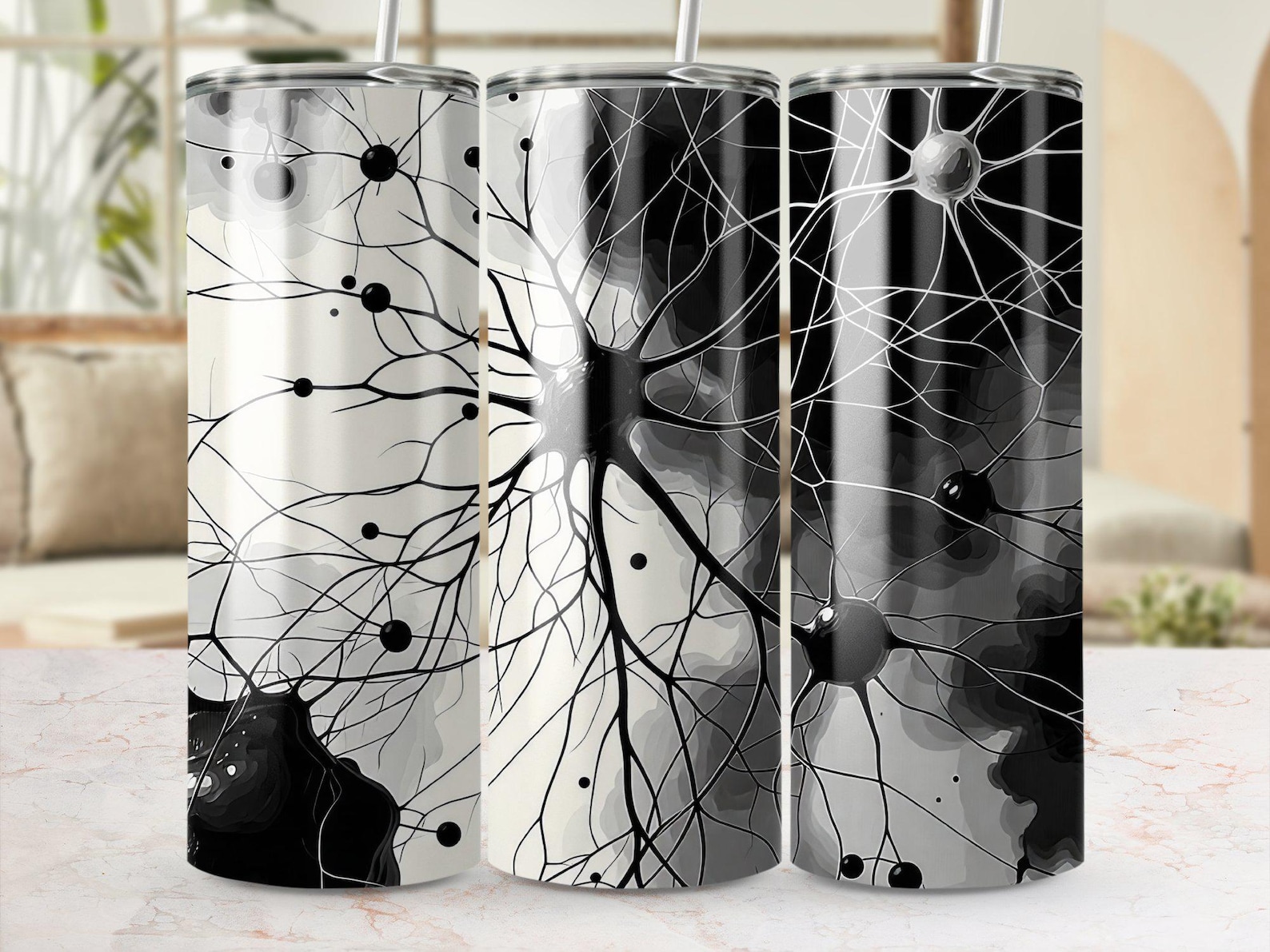 Neuro Art 20oz Tumbler Wrap, Science Enthusiast Gift, Unique Neuron ...