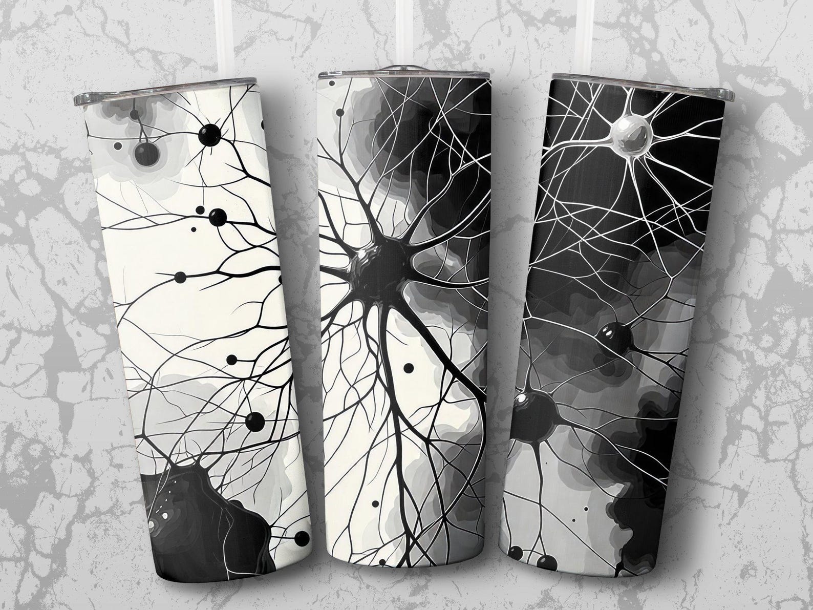 Neuro Art 20oz Tumbler Wrap, Science Enthusiast Gift, Unique Neuron ...