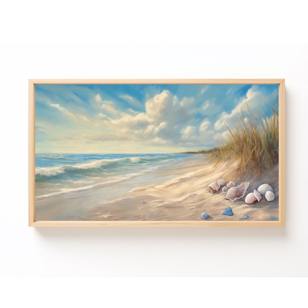 Beach Scene Digital Art for Samsung Frame TV, 4K UHD 3840x2160, High ...