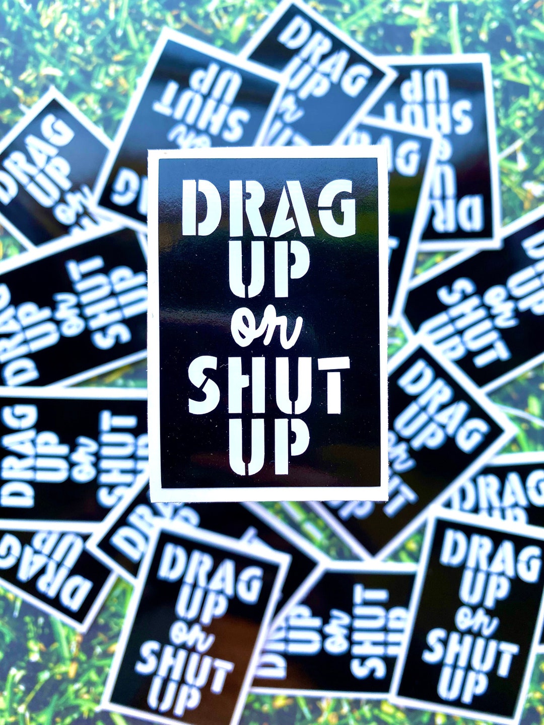 Drag up or Shut up Hard Hat Decal - Etsy