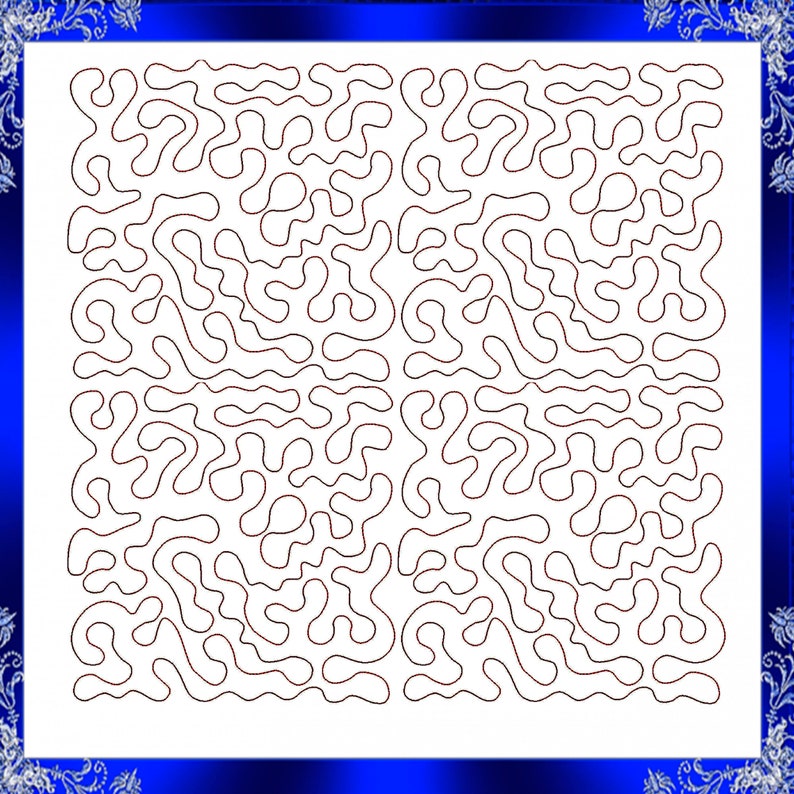 Quilting Swirls Embroidery Design Quilting Swirls Quilting Block ...