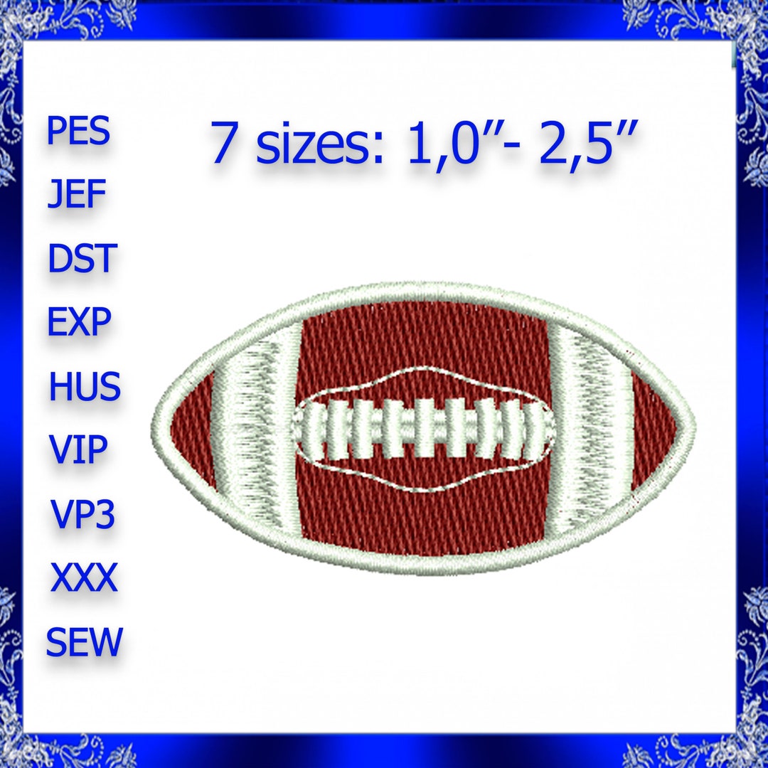 Mini Football Embroidery Design Small Football Ball Embroidery Design ...