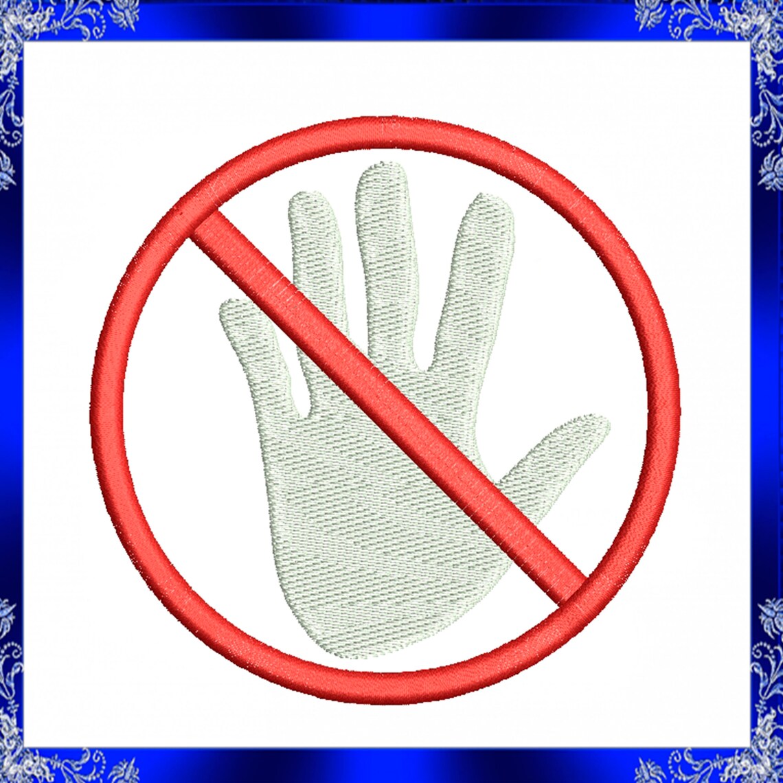 No Touch Machine Embroidery Design Assistance Service Dog Embroidery ...