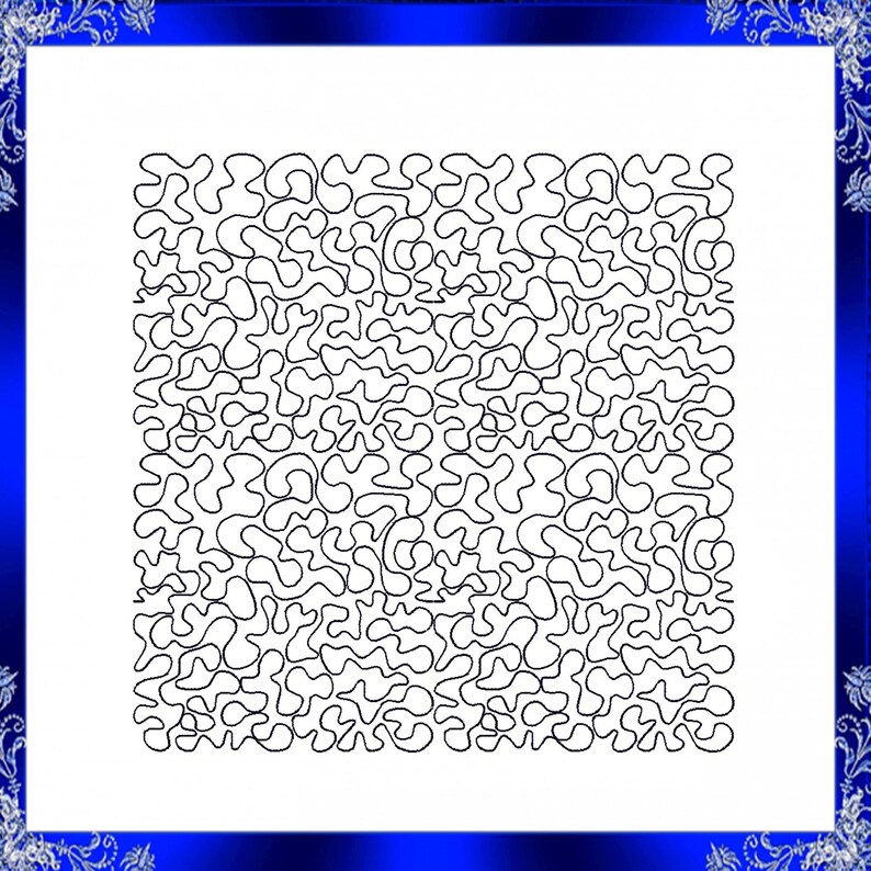 Stipple Quilt Block Embroidery Design Stipple Quilting Machine ...