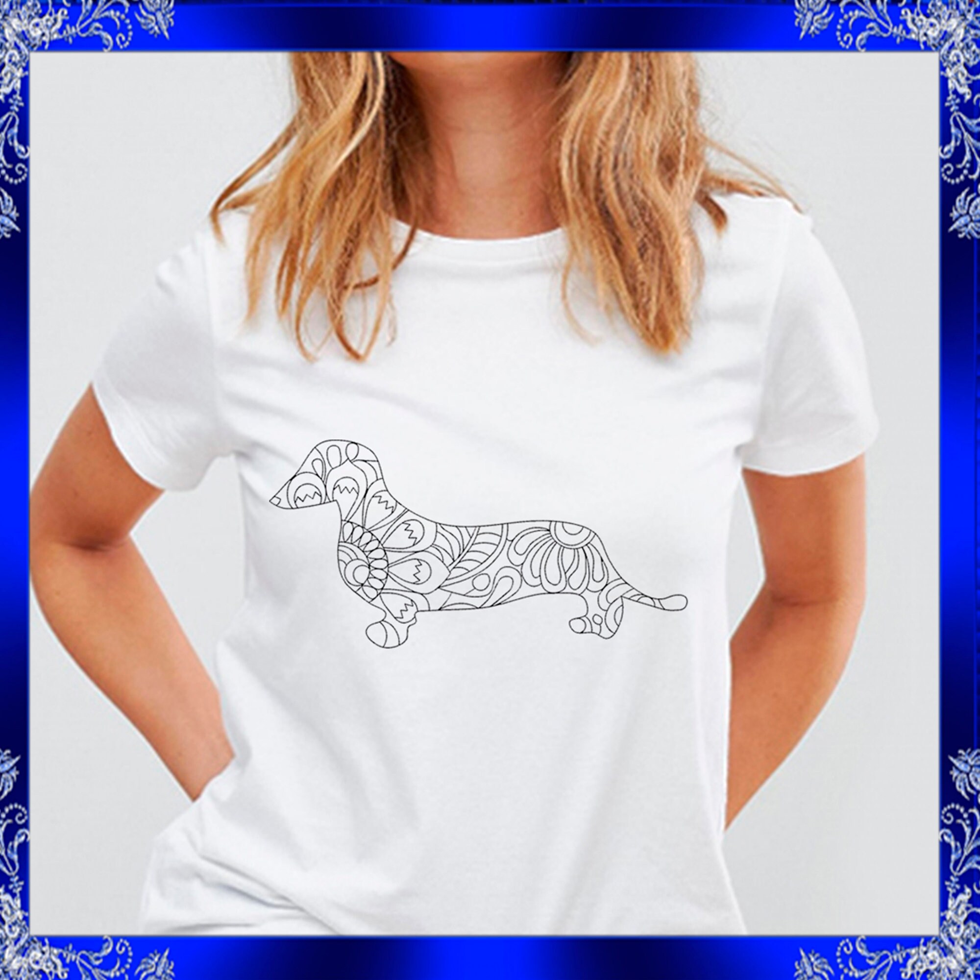 Dachshund Embroidery Design Dachshund Machine Embroidery Design Dog Pug ...