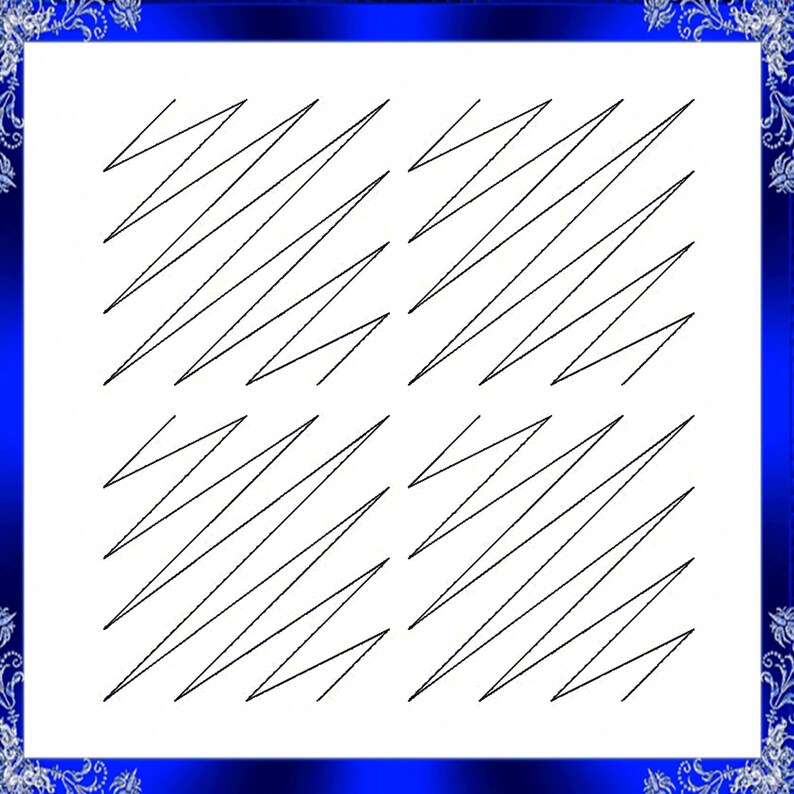 Stipple Quilt Block Embroidery Design Zig Zag Stipple Quilting Machine ...