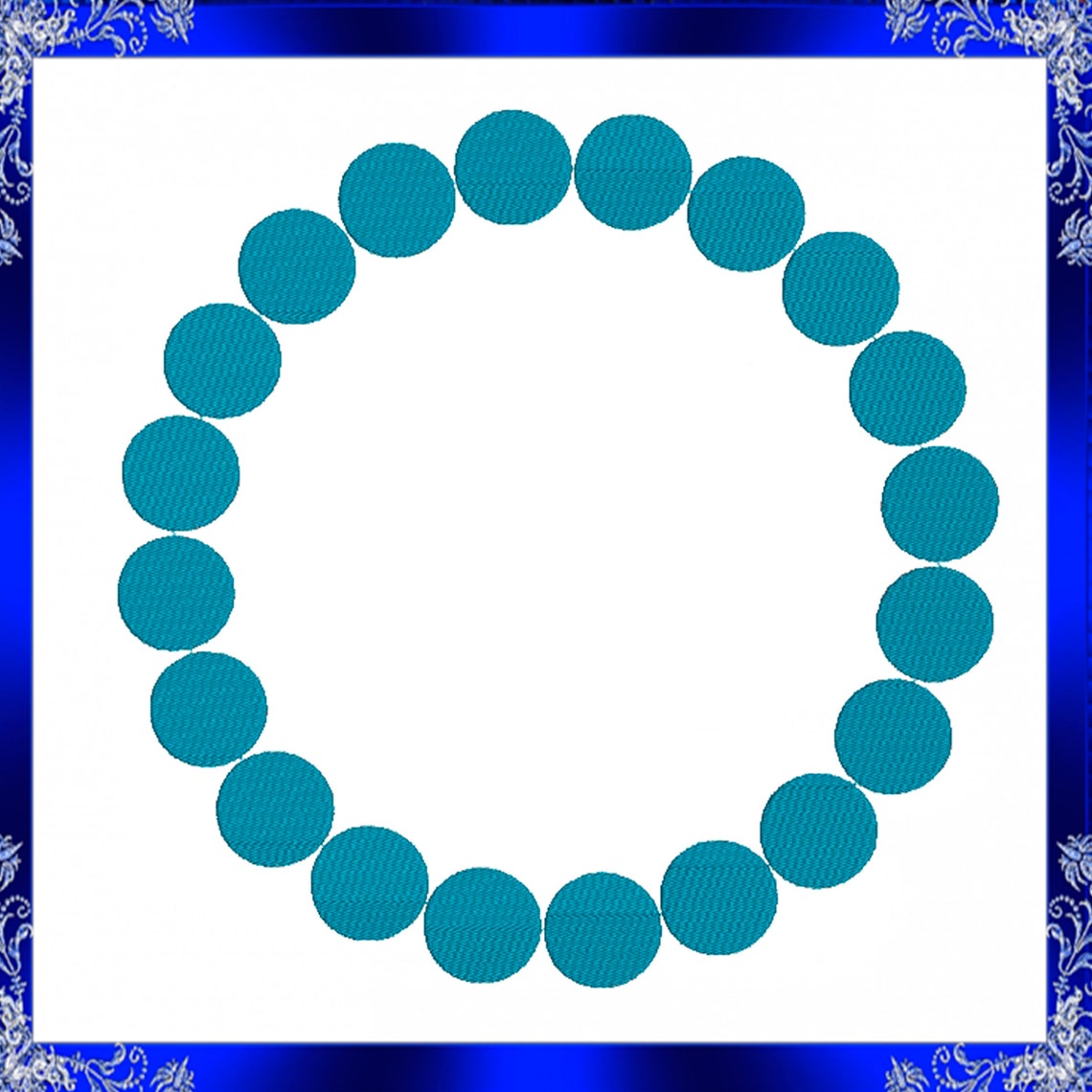 Circle Frame Machine Embroidery Design Circle Frame Fill Embroidery ...