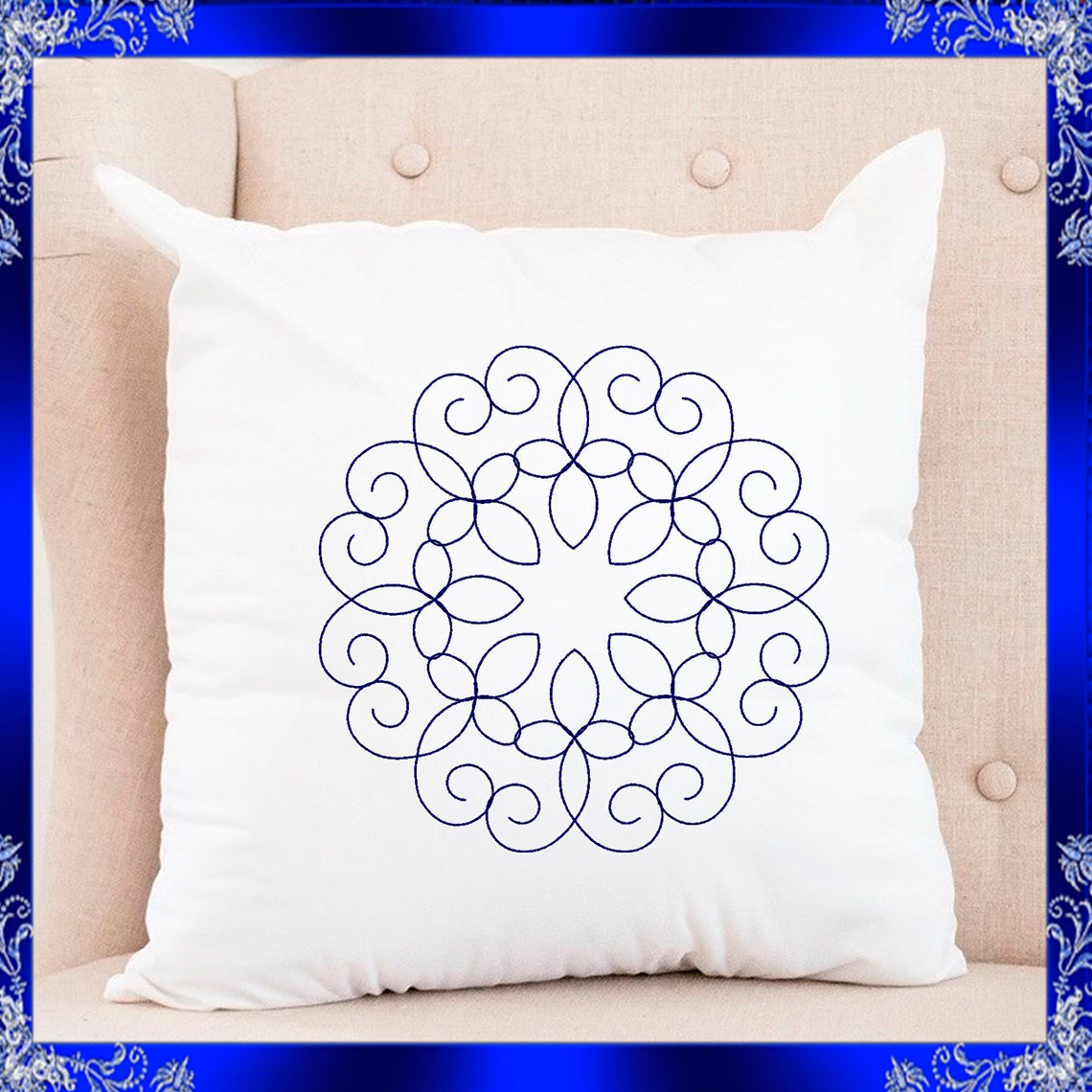 Quilting Swirls Embroidery Design Quilting Swirls Quilting Block ...