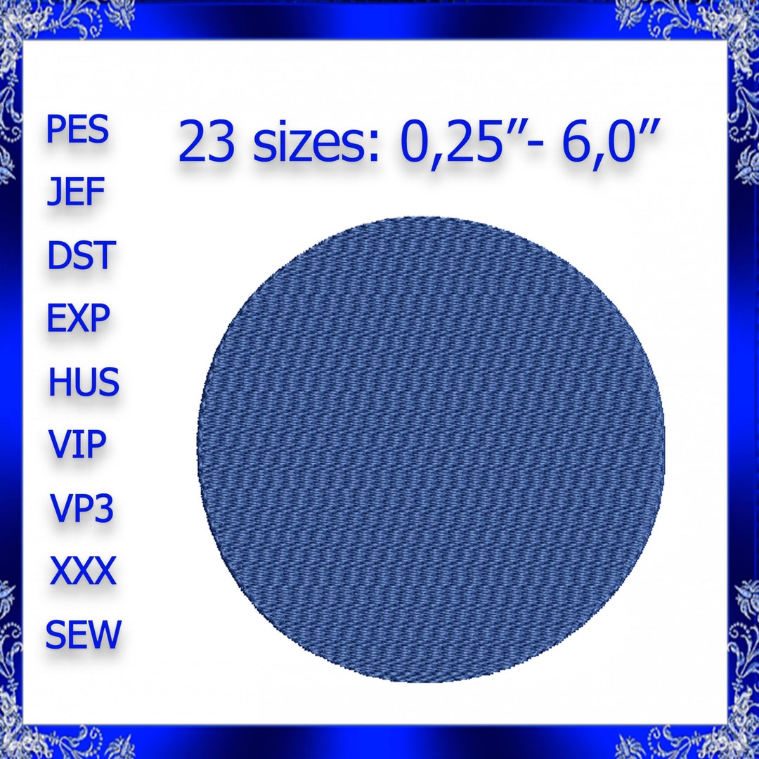 Tiny CIRCLE Machine Embroidery Design Circle Shield Embroidery Design ...