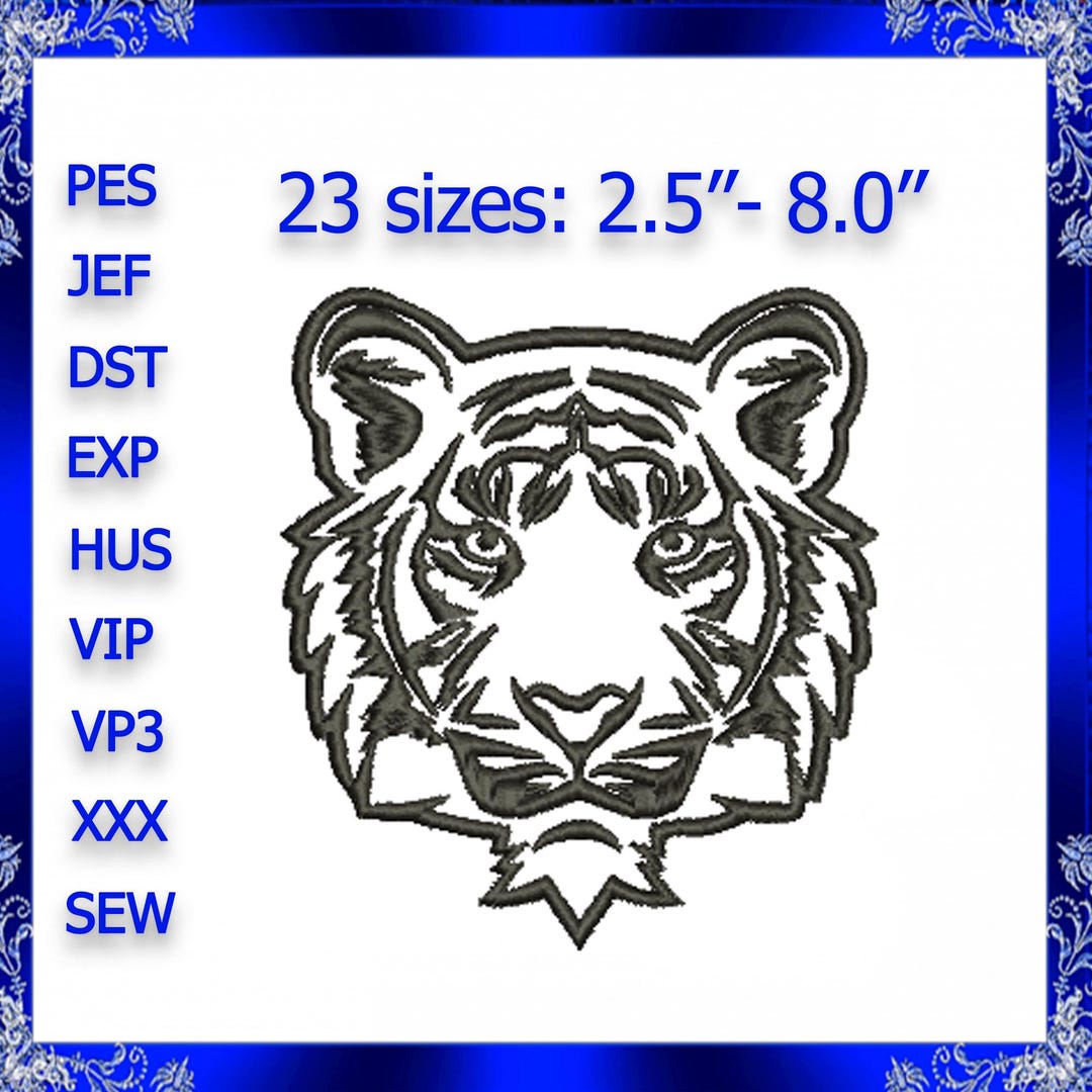 Tiger Machine Embroidery Design Tigers Embroidery Design Tiger Paw ...