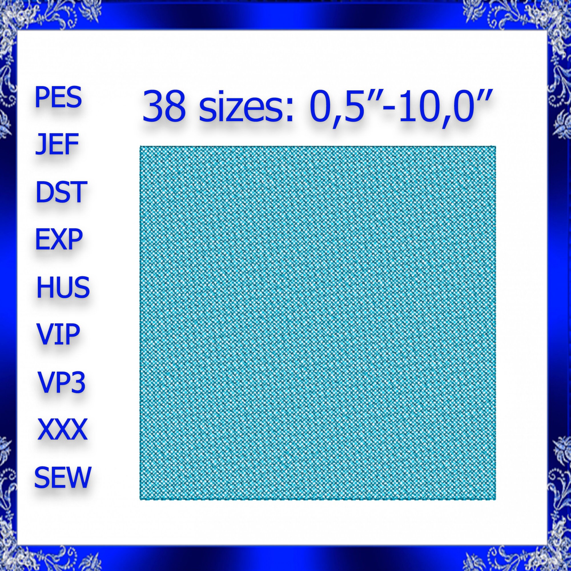 Pile Drop Square Machine Embroidery Nap Tack Down Square Embroidery ...
