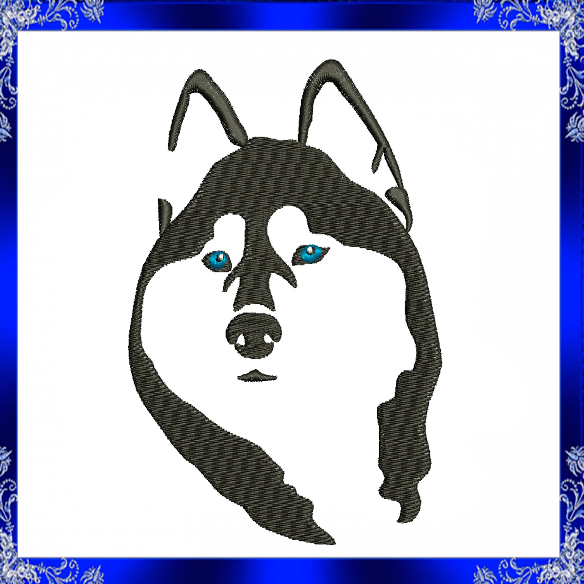 Husky Embroidery Design Instant Download Husky Machine Embroidery ...