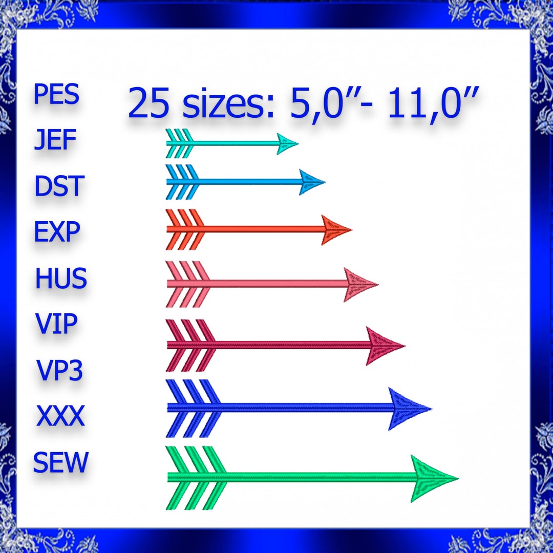 Arrow Machine Embroidery Design Machine Embroidery Design Big Arrow ...