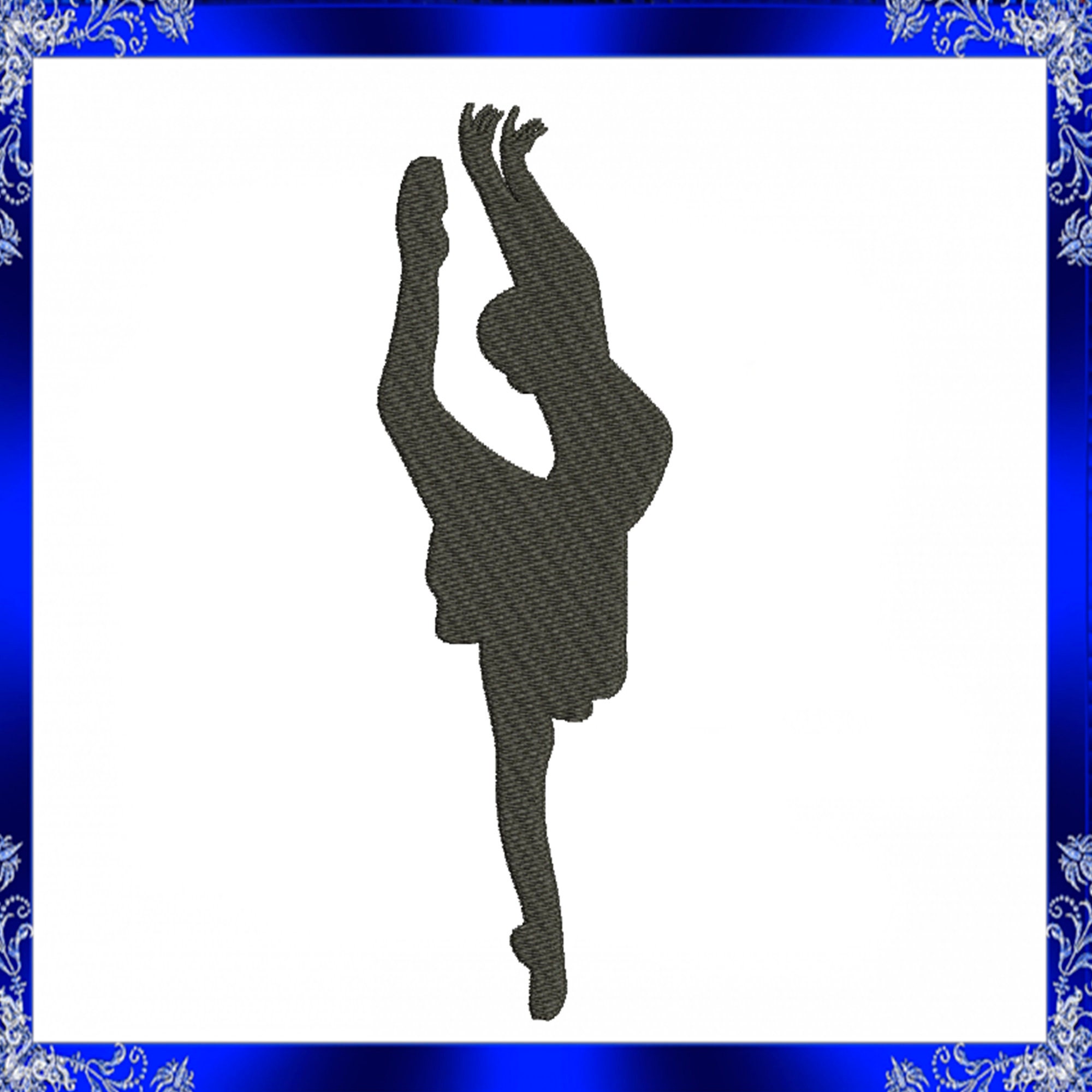 Ballerina Embroidery Design Dancing Girl Embroidery Design Ballerina ...