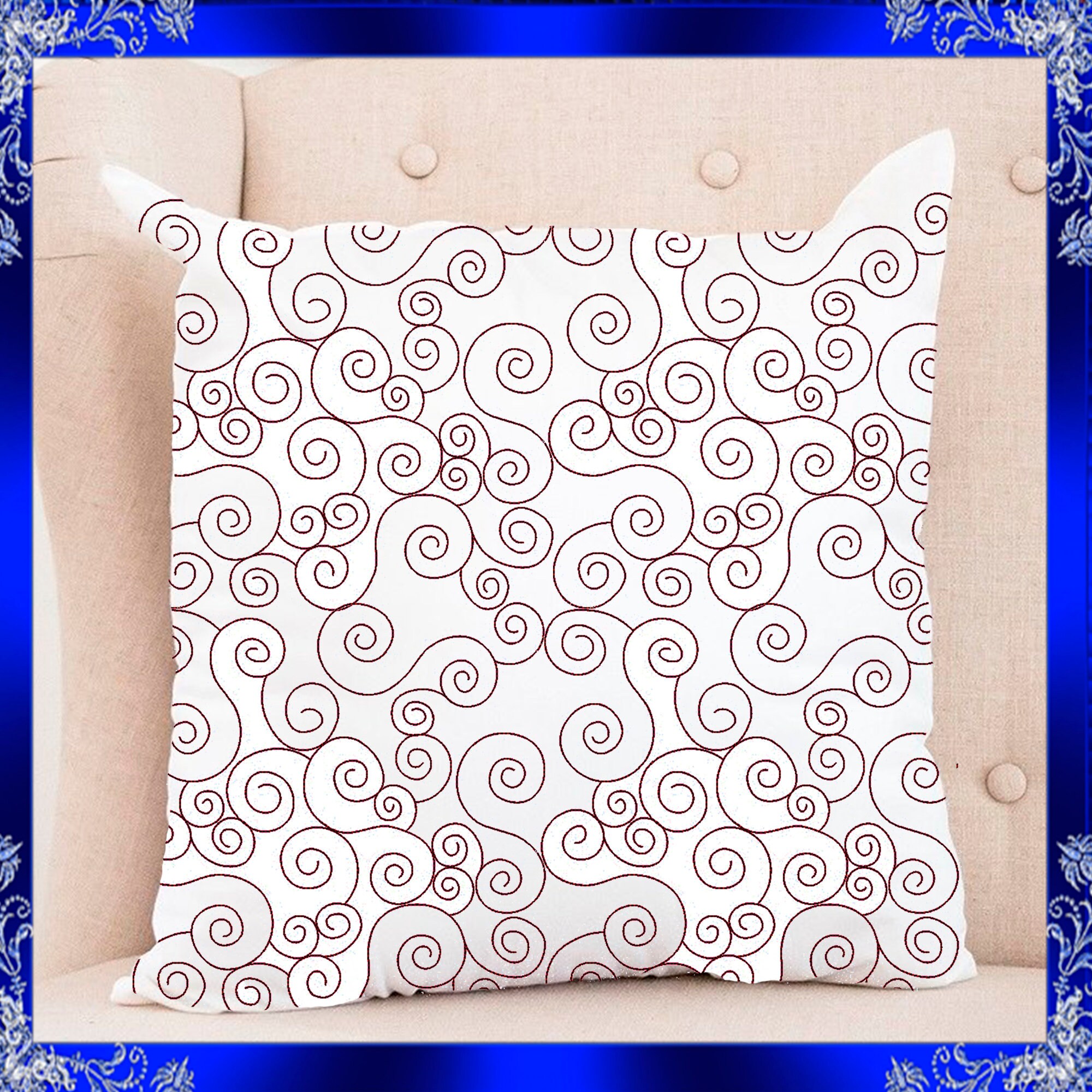Quilting Swirls Embroidery Design Quilting Swirls Quilting Block ...