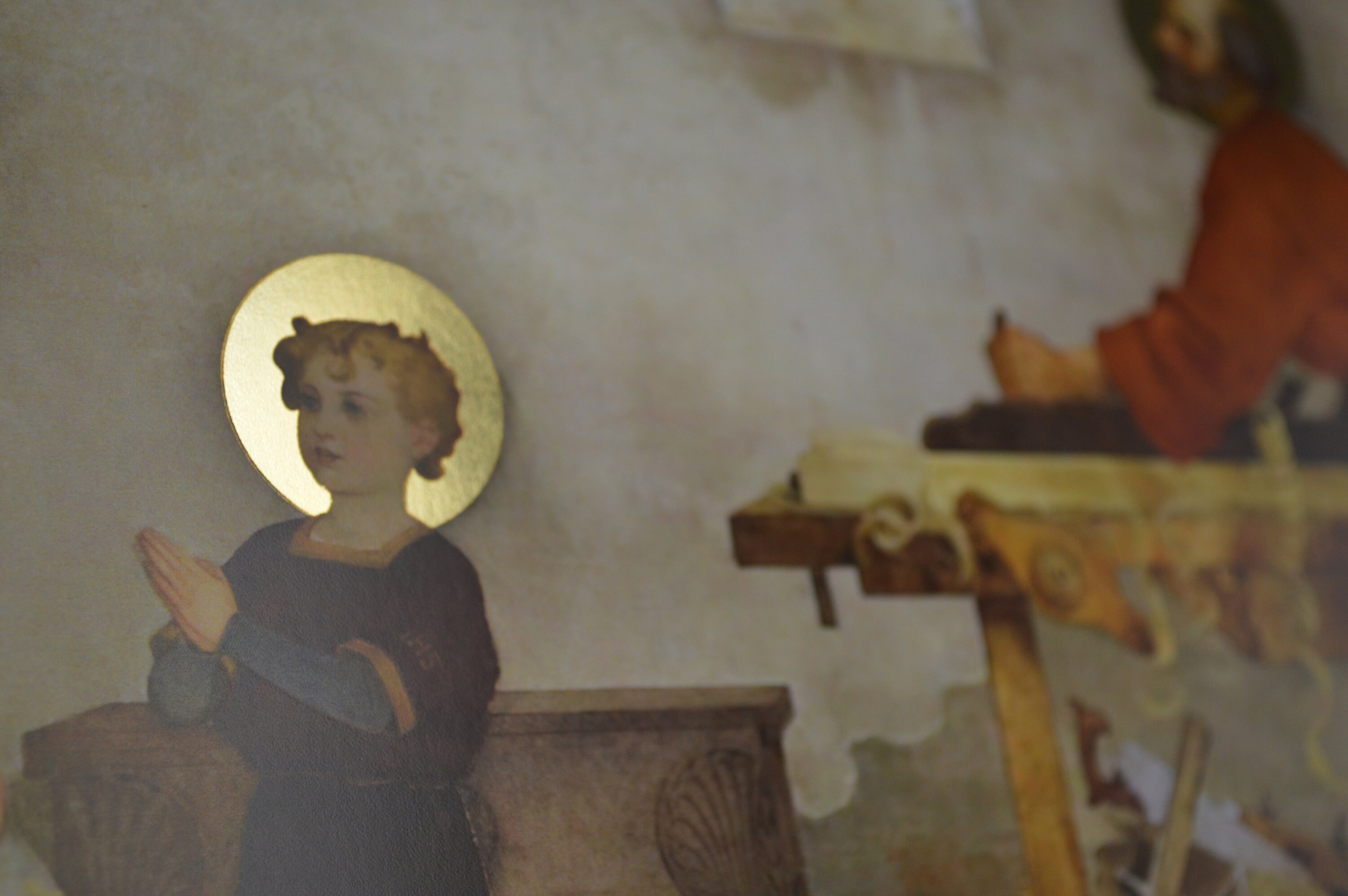 Saint Joseph the Holy Family in the House of Nazareth Print - Etsy