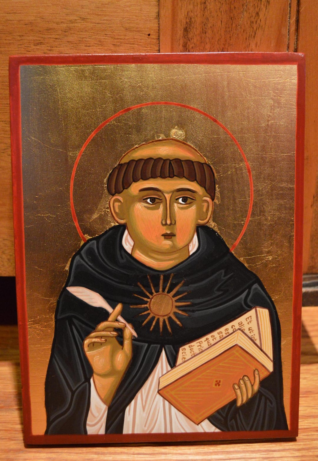 Saint Thomas Aquinas Original Icon Prints - Etsy