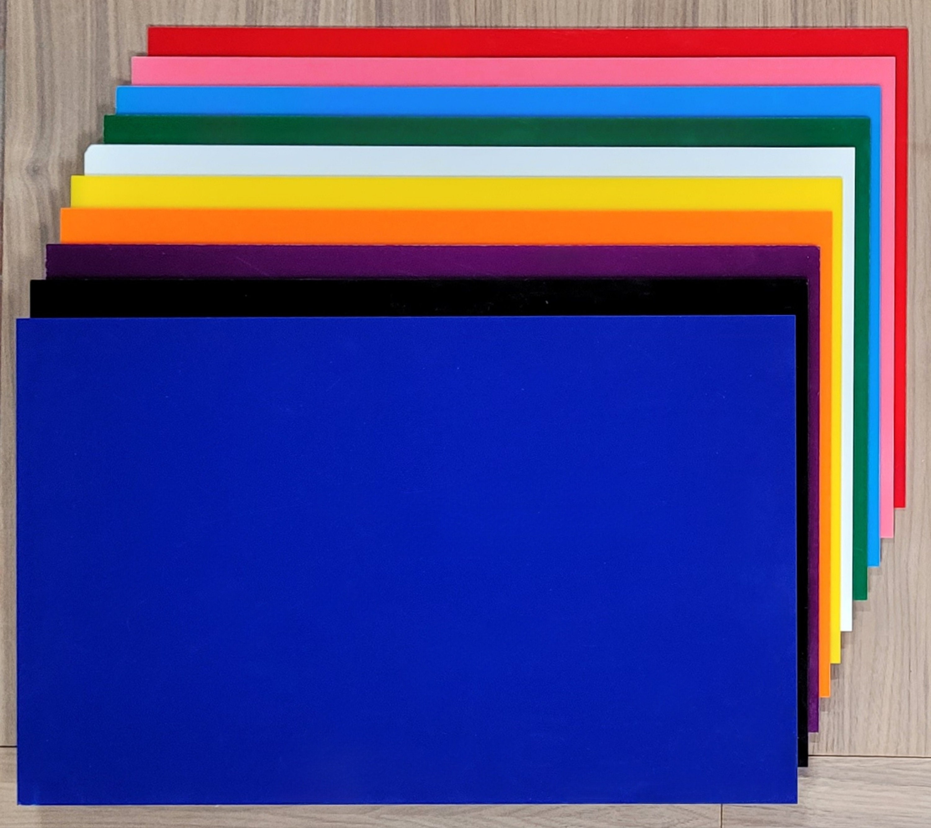 Glowforge Acrylic Sheets, Colored Glossy Solid, Frosted, and Clear ...