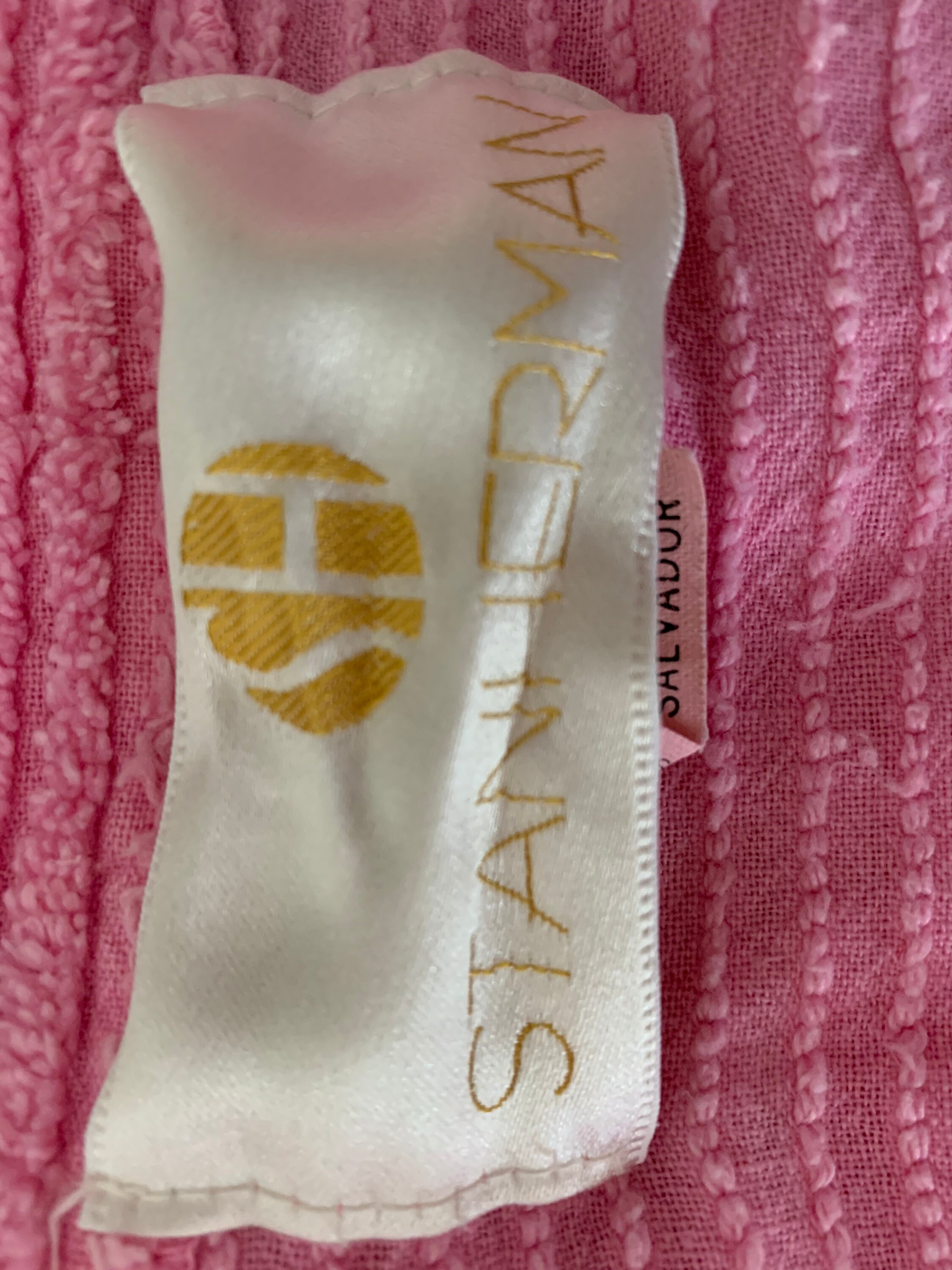 Vintage Stan Herman Pink Chenille Long Women's Long Sleeve 3/4 Zip Robe ...