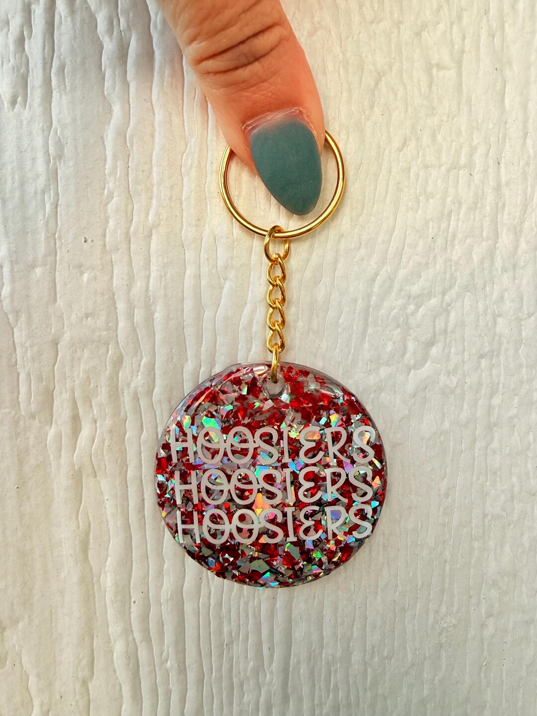IU Hoosiers Keychain - Etsy