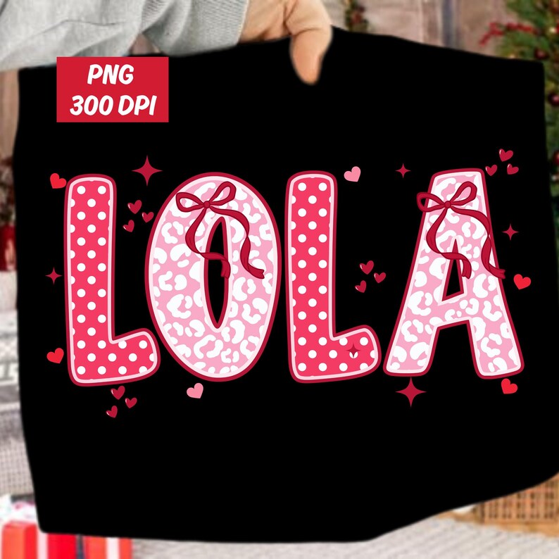 Lola Valentine Leopard Coquette Bow Png, Polka Dot Mama Instant ...