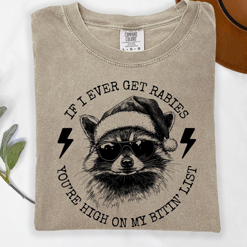 If I Ever Get Rabies You're High on My Bitin' List Png, Funny Santa ...