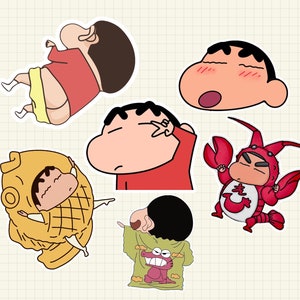 5/10/20/30/50 Shin-chan Stickers Anime Cute Adorable Manga Japanese ...