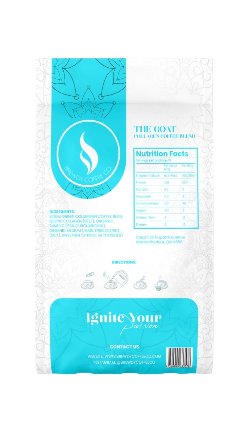 The Goat! Collagen Skin Healing Coffee With Turmeric, Collagen and MCT ...