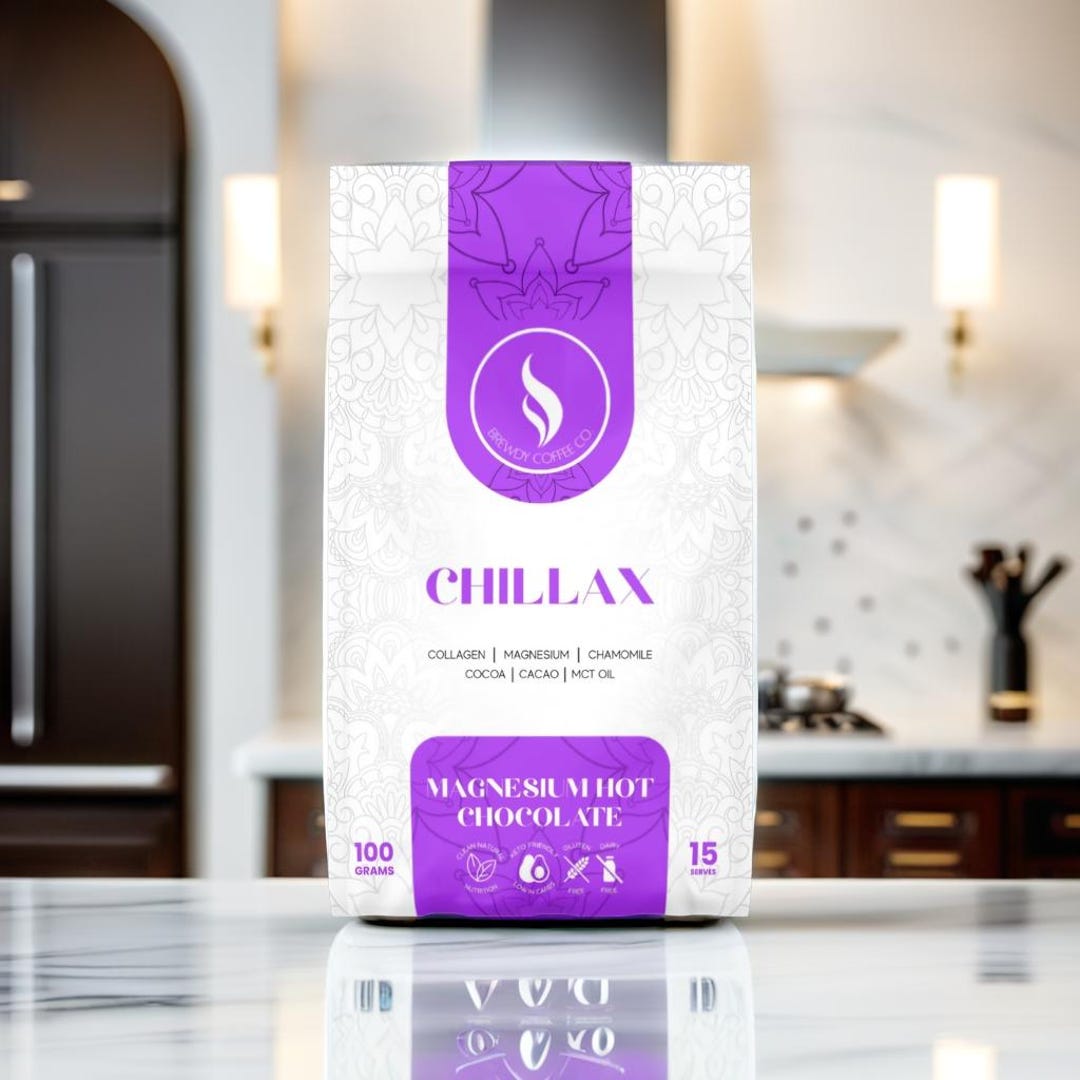 Chillax, Hot Chocolate With Collagen, Chamomile, and Magnesium. - Etsy