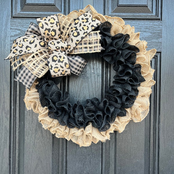 Leopard Print Wreath - Etsy