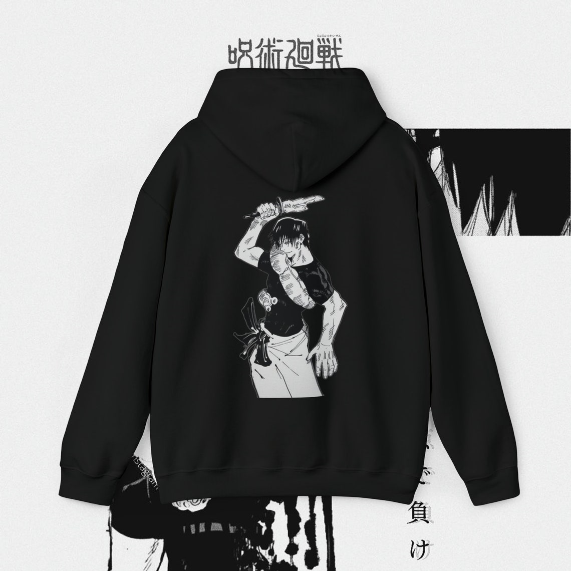 Toji Hoodie Toji From Jujutsu Kaisen Hoodie toji Fushiguro - Etsy