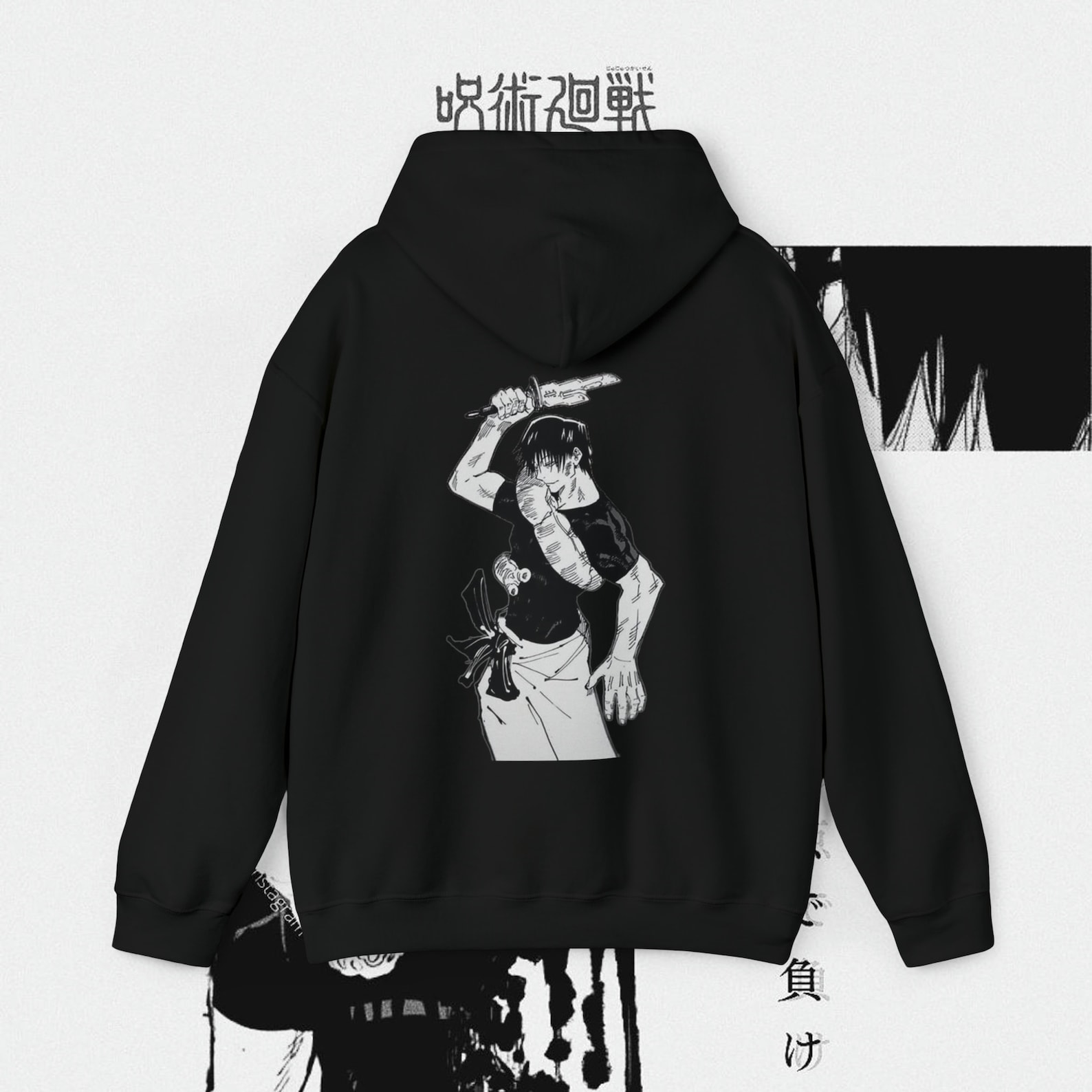 Toji Hoodie Toji From Jujutsu Kaisen Hoodie toji Fushiguro - Etsy