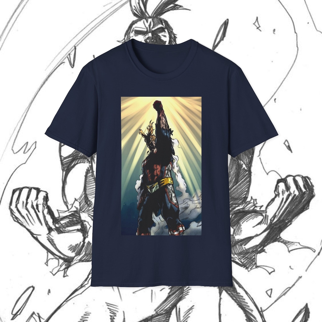 All Might T-shirt – My Hero Academia Anime Clothing - Etsy