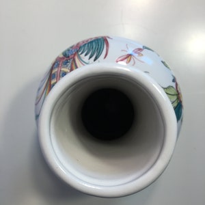 Vintage Anfora Agueda Handpainted Portugal Pottery Peacock Vase, Max ...