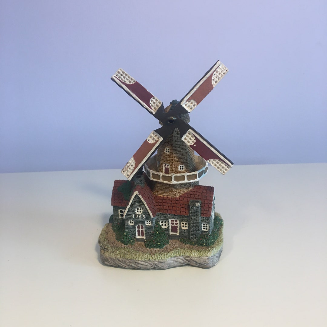 Vintage 1989 Holland Souvenir Plaster Windmill, 5 - Etsy