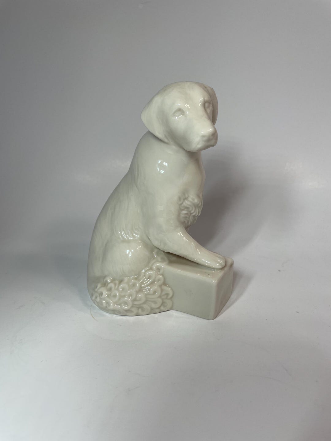 Vintage White Lenox Porcelain Figurine Sitting Labrador Retriever, 5.5 ...