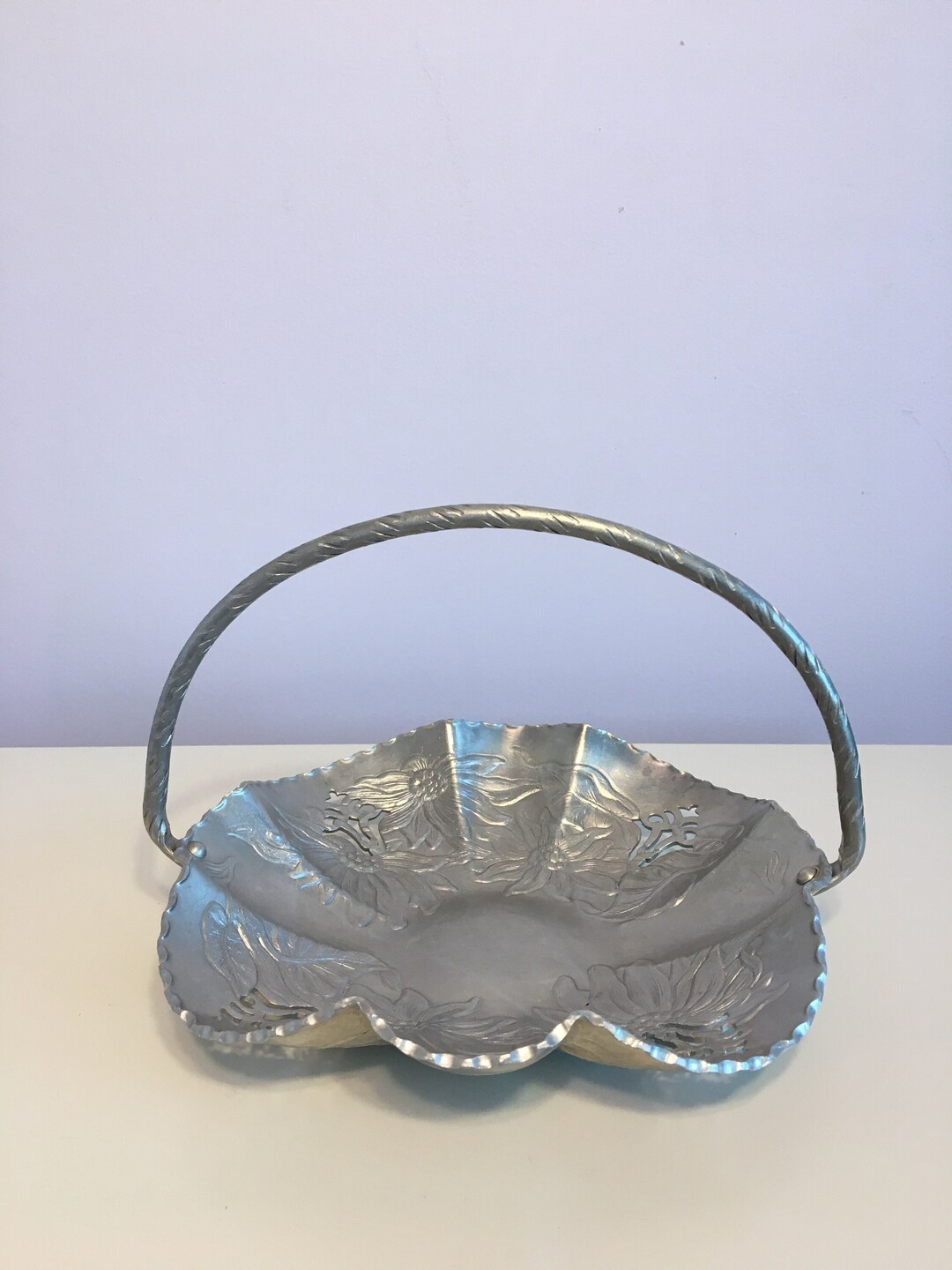 Vintage Farber Shlevin Inc Hammered Aluminum Handled Hand Wrought 1705 ...