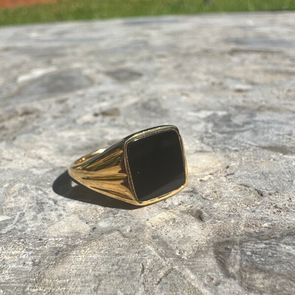 Pinky Ring Men Gold - Etsy
