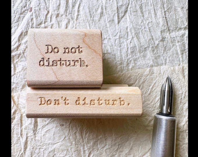Do Not Disturb - Original Rubber Stamps - Phrases for Journaling - Etsy