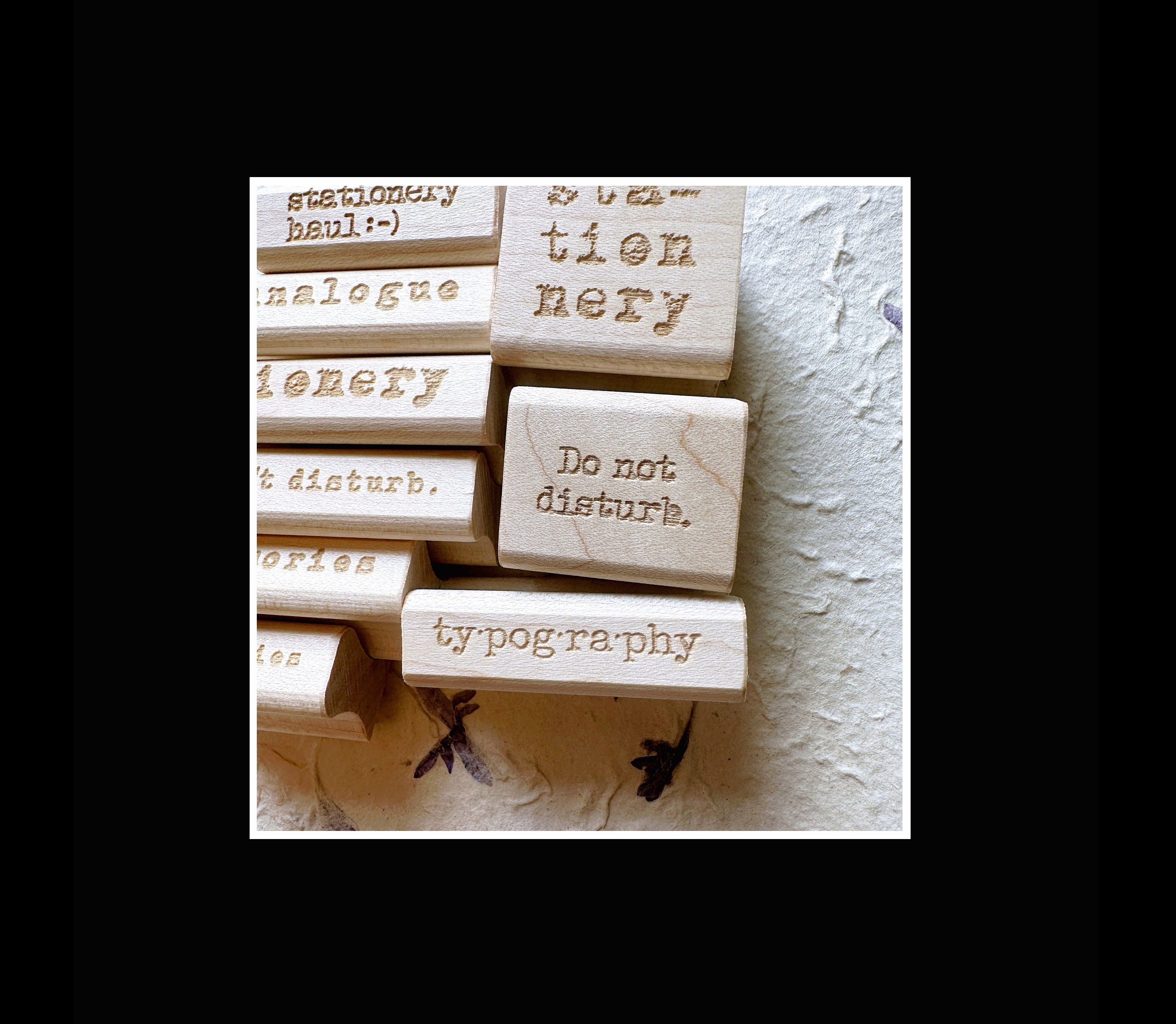 Do Not Disturb Original Rubber Stamps Phrases for Journaling - Etsy