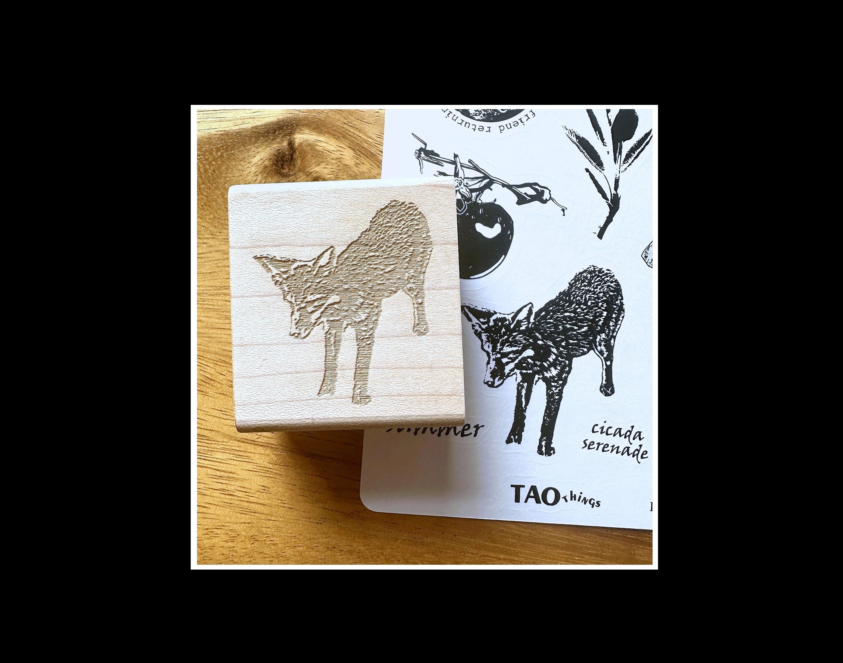Fox Standing Original Rubber Stamp - Etsy