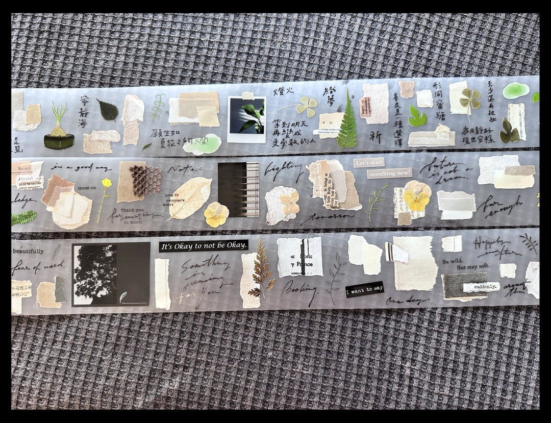 Shiwu Studio's "collage" #08-10 - PET Tape *SAMPLES* - Artful Collage ...