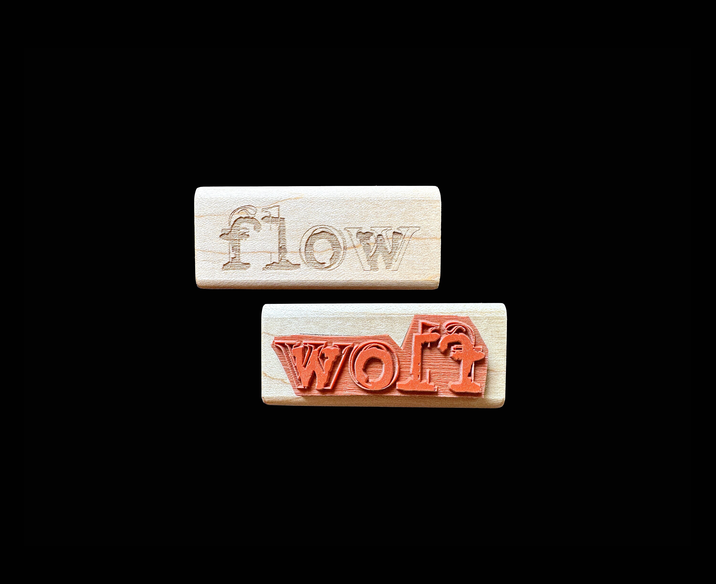 Flow / Be Water Original Rubber Stamps Flexible, Adaptable, Graceful ...