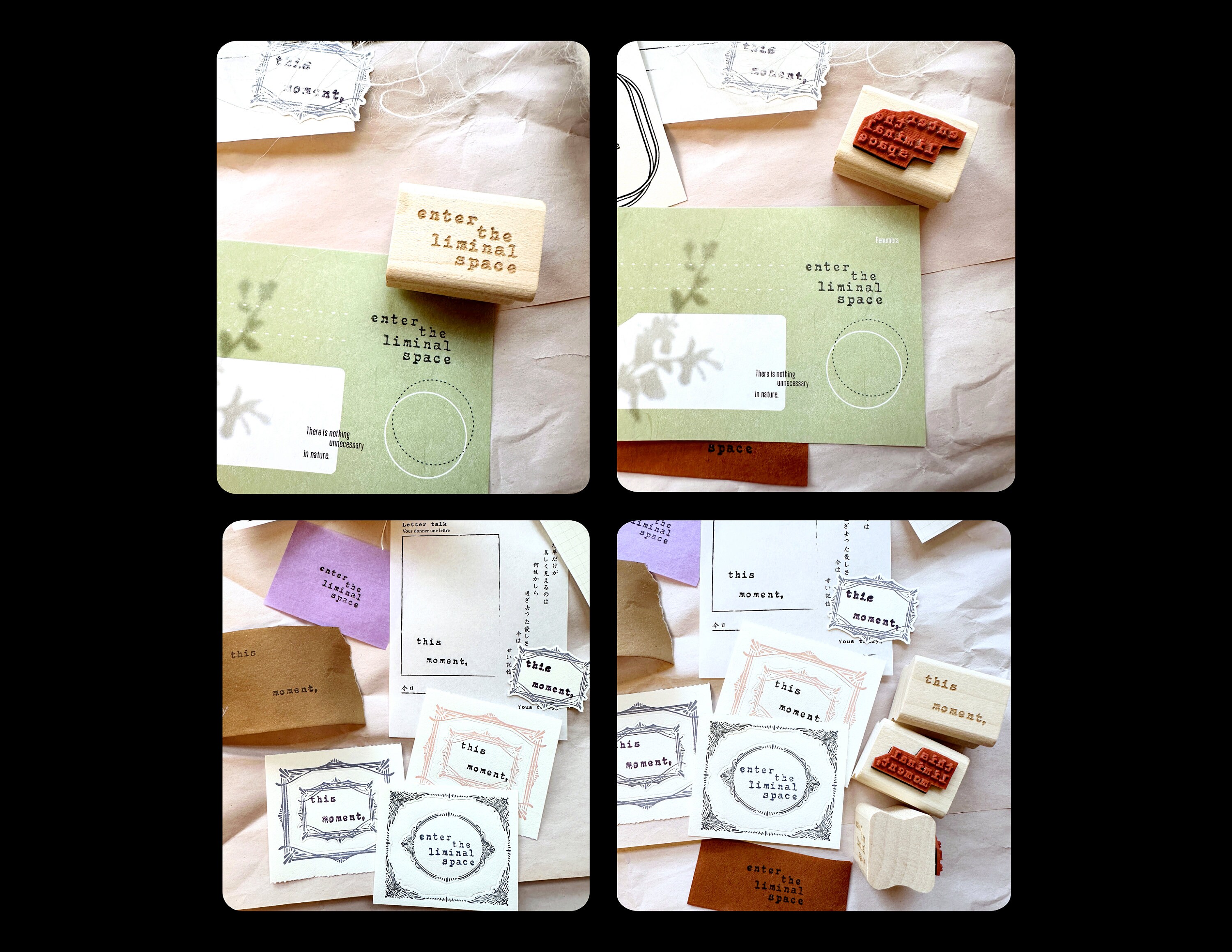 This Moment / Enter the Liminal Space Original Rubber Stamps ...