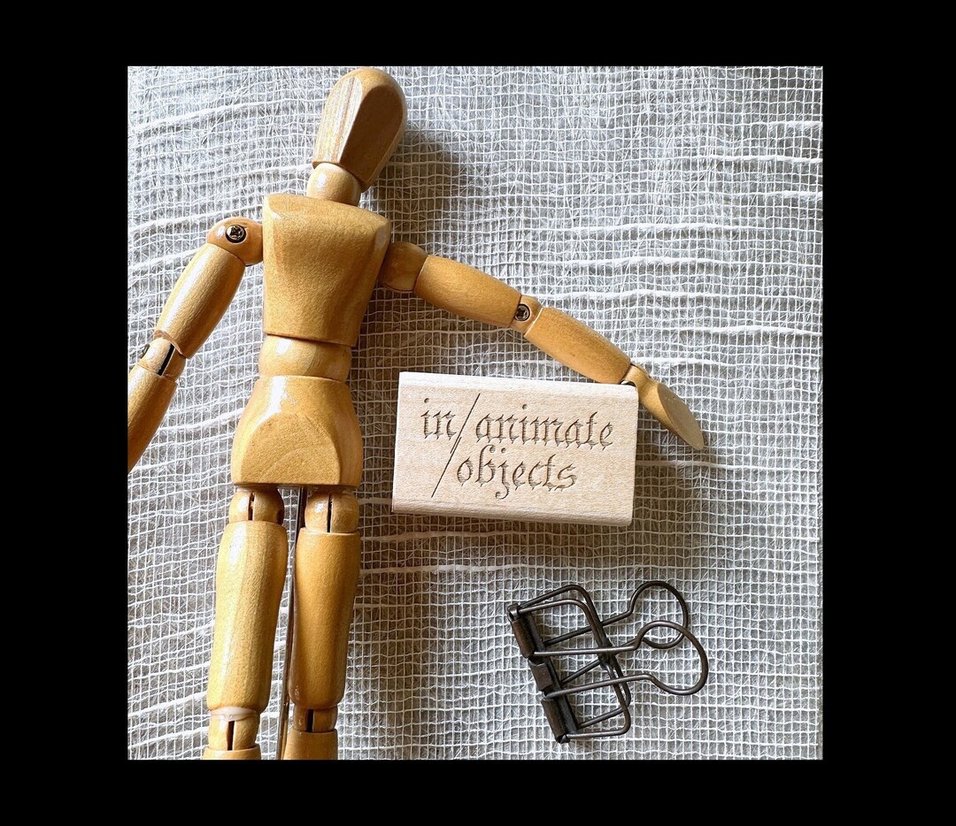 Inanimate Objects - Original Rubber Stamp - Abstract Word Art for ...