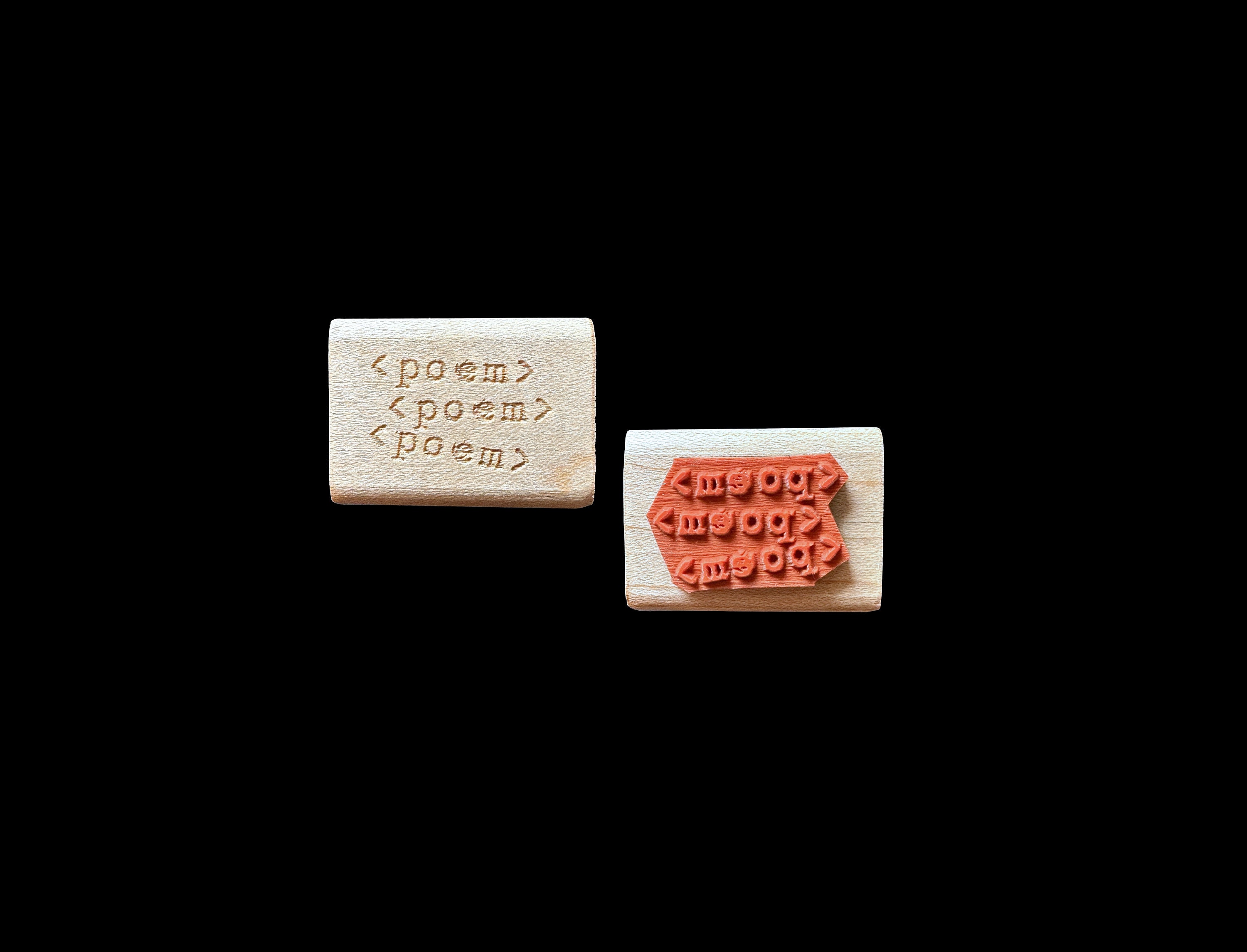 Poem Poem Poem Original Rubber Stamp - Etsy