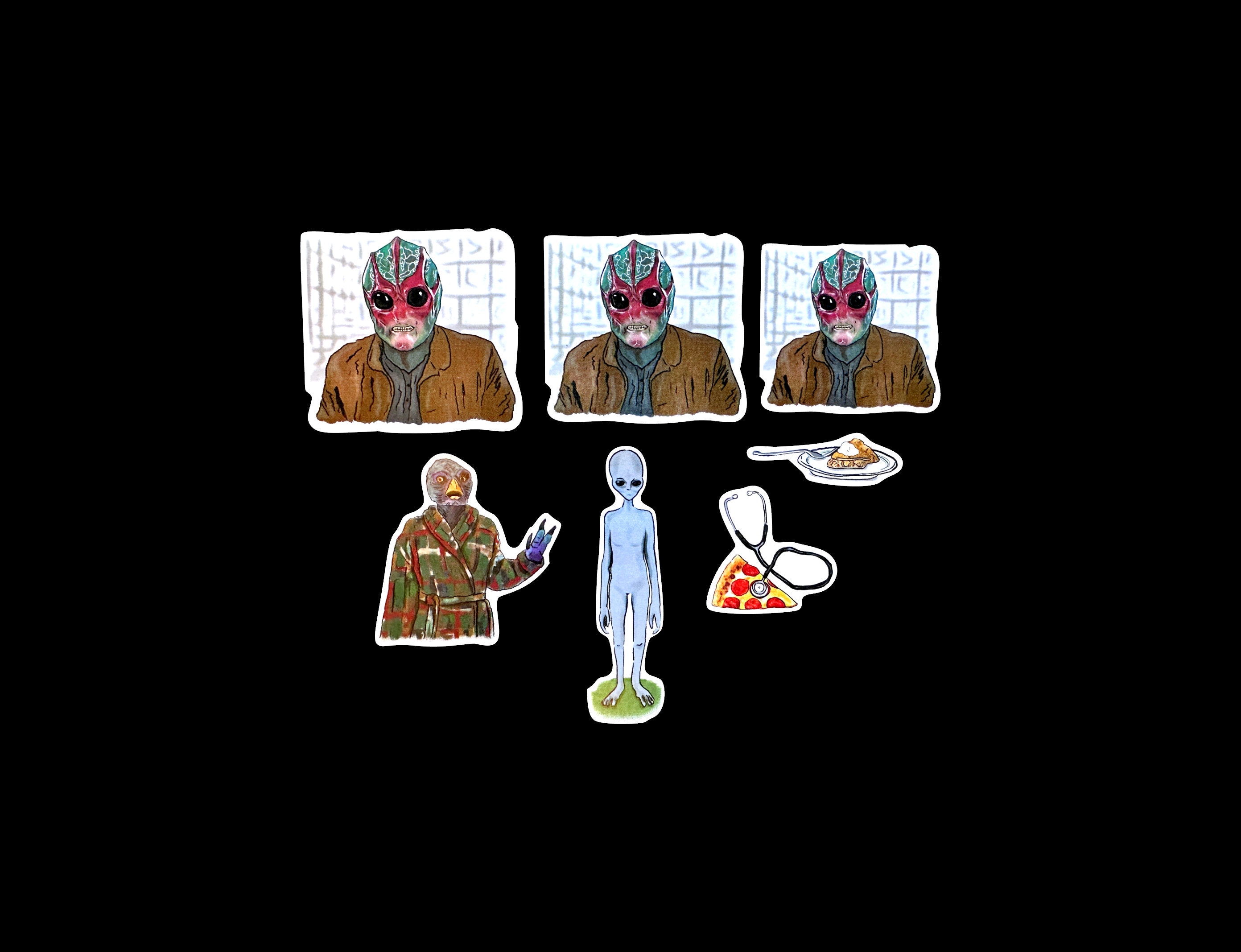Resident Alien TV Show Sticker Sheet & Die-cut Sticker Pack Fan Art ...