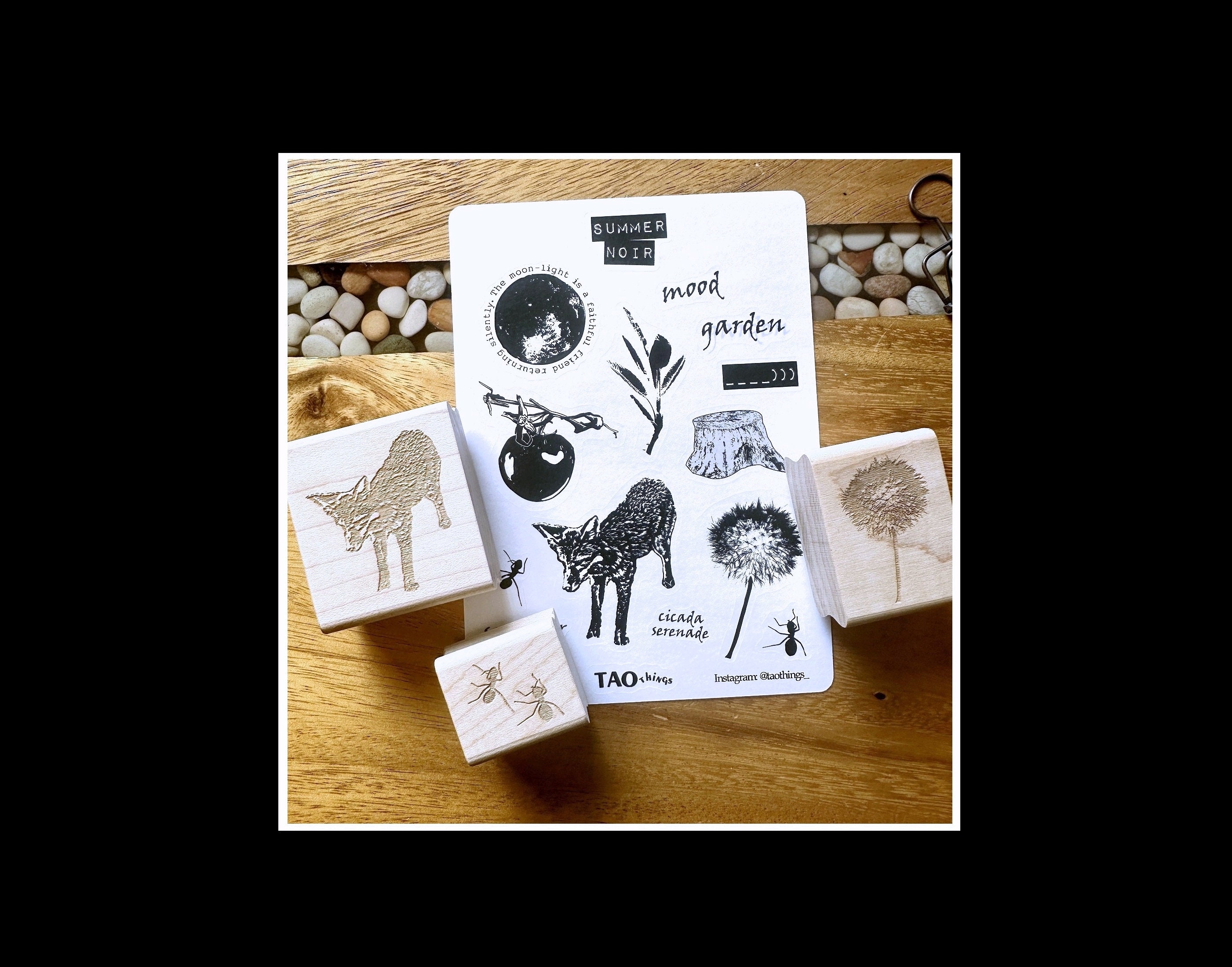 Fox Standing Original Rubber Stamp - Etsy